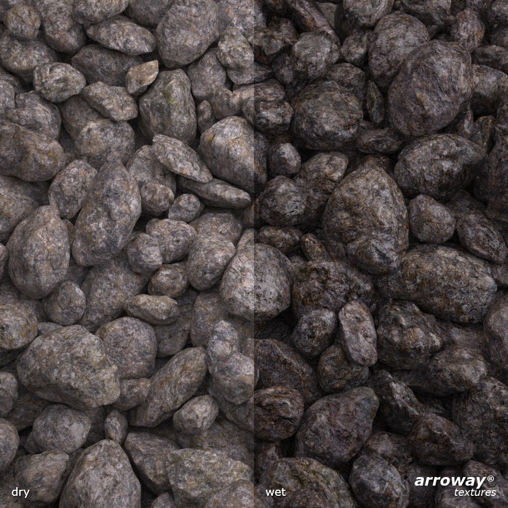 Gravel Stone Texture (gravel stone 024) - Arroway Textures