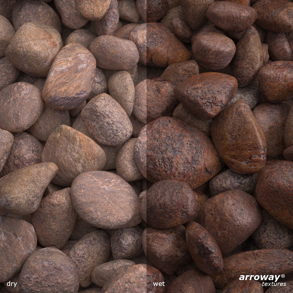 Gravel Stone Texture (gravel stone 084) - Arroway Textures