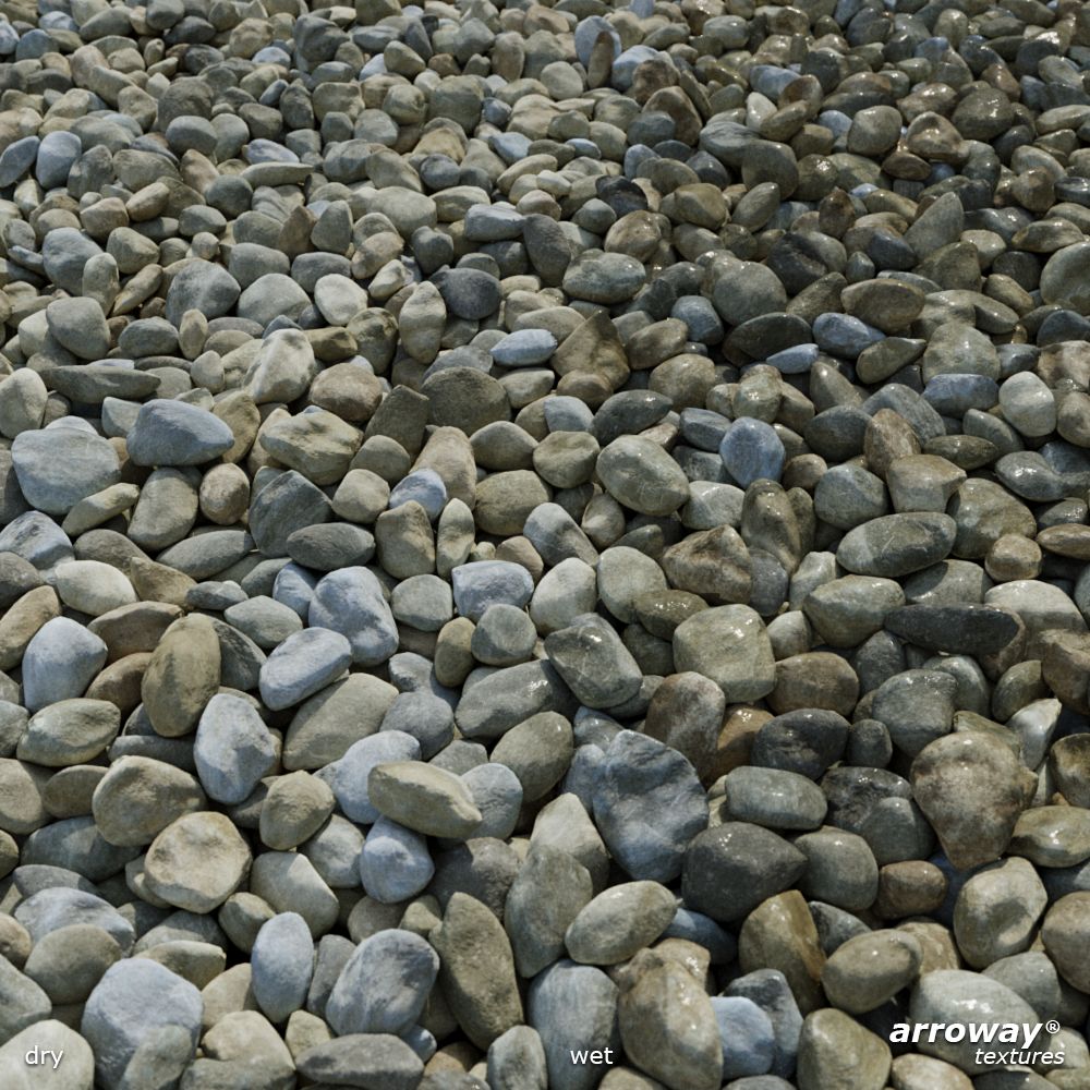 gravel stone 005 - Arroway Textures
