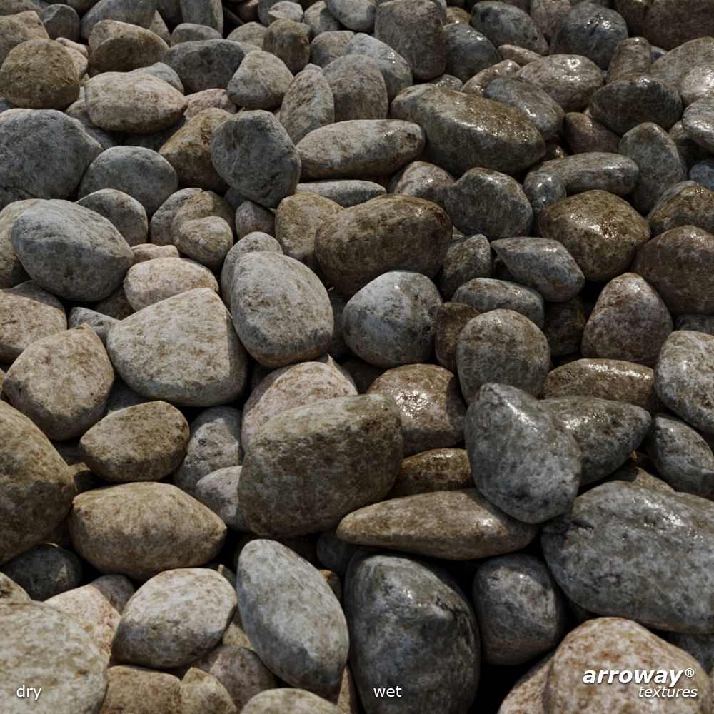 gravel stone 016 - Arroway Textures